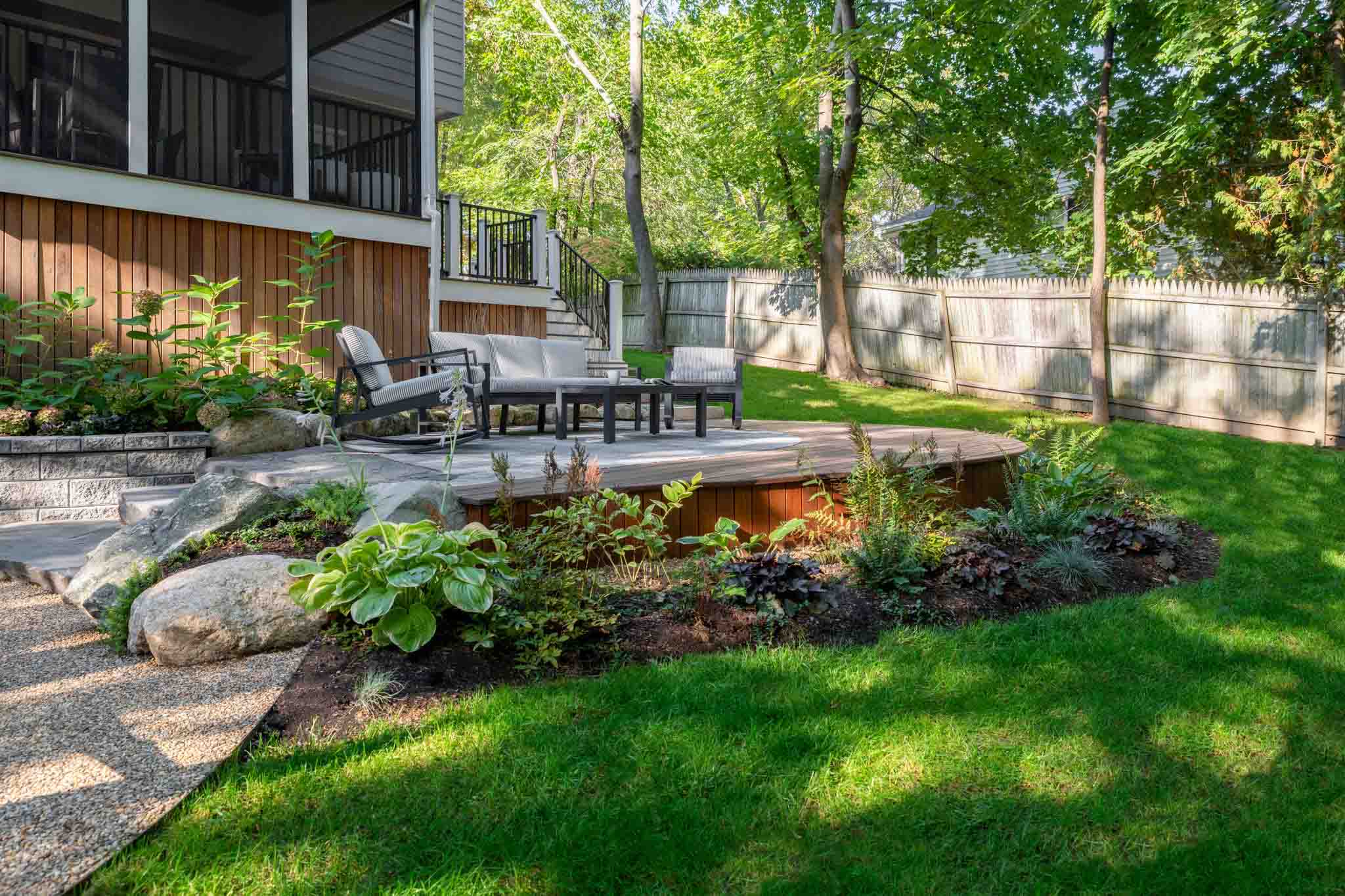 Natick Organic Outdoor Terrace - Curbs Studio Project